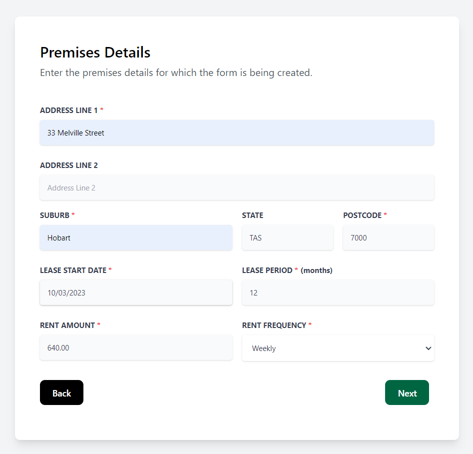 Forms Live Form Wizard
